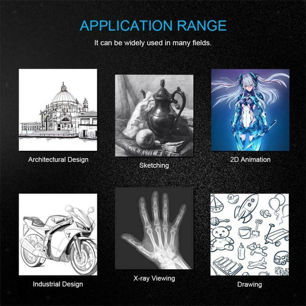 Buy A4 LED Light Box Tracing Drawing Board Art Design Pad Copy Lightbox ...