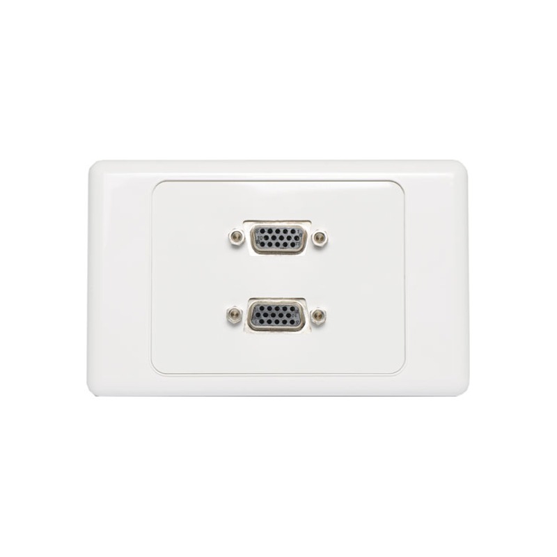 Buy Dual VGA Wallplate Dual Cover - Screw Terminals - MyDeal