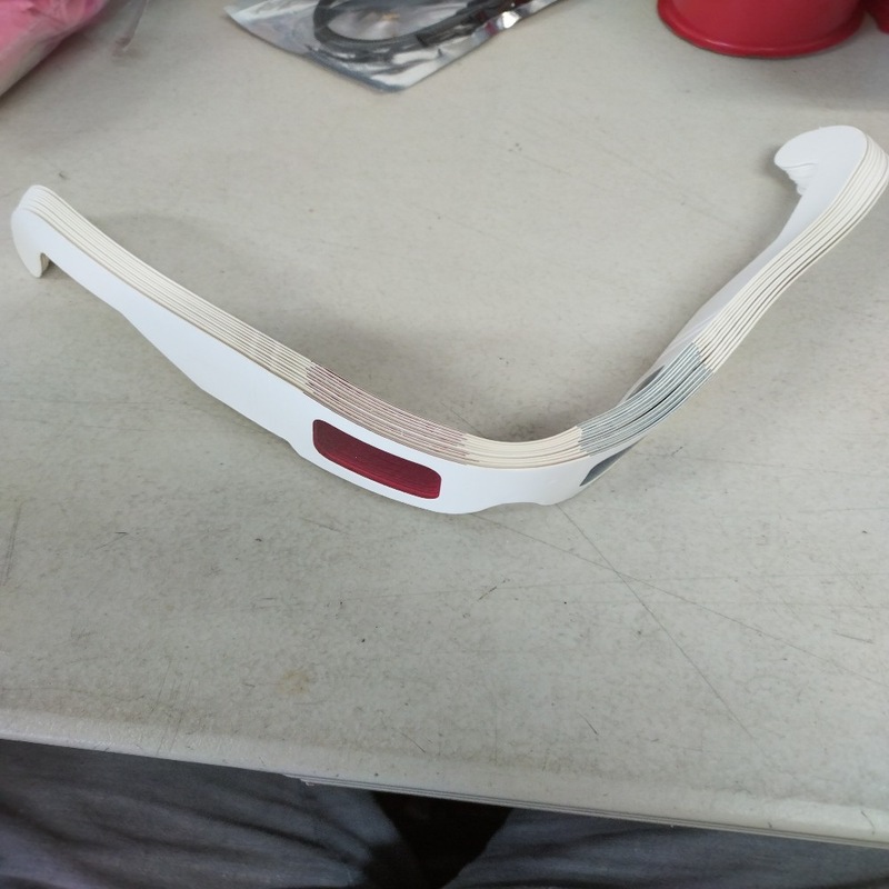 Buy Red Blue 10Pcs 3D Paper Glasses For Movie Cinema Cardboard Lenses ...