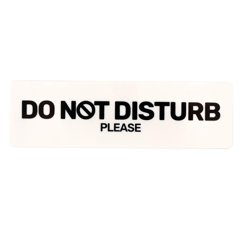 Buy Signage Peel & Stick White PVC 190mm x 55mm - Do Not Disturb - MyDeal Australia