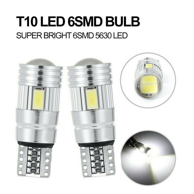 Buy White T10 LED 6SMD W5W 5630 168 194 12V Car Wedge Dash Canbus ...