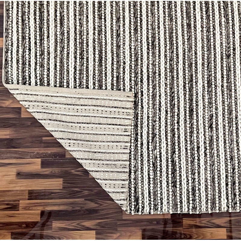 Buy Alpha Arrow Strip Chocolate Rug - MyDeal