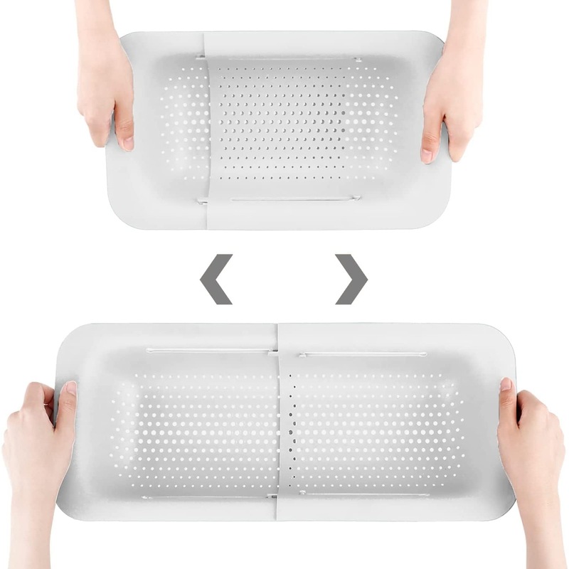 Buy 2Pack Over Sink Colander Strainer Basket Kitchen - MyDeal