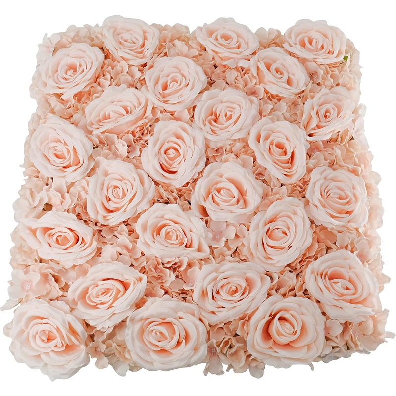 Buy 50x50 cm Ivory Flower Wall Tile Fake Rose 50cm Pink - MyDeal