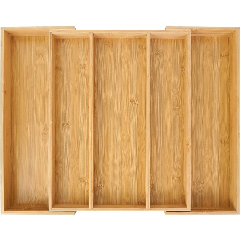 Buy Bamboo Expandable Kitchen Drawer Organizer - MyDeal