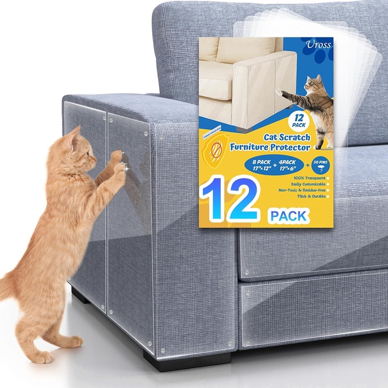 Buy Cat Furniture Protector - 12 Pack Couch Corner Sofa Guards for Cats ...