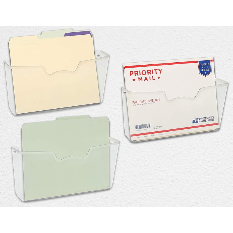 Buy Clear Plastic Wall File Organizers - 3 Pack - MyDeal