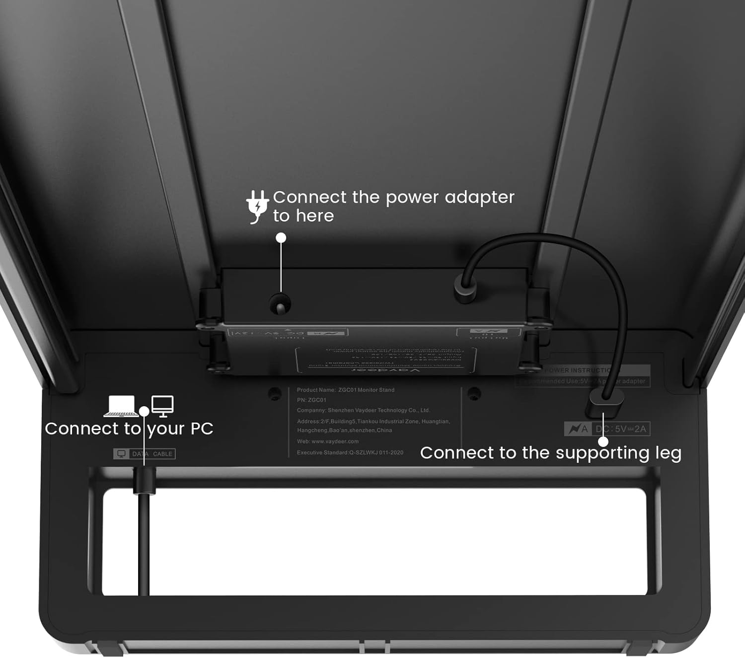 Buy Dual Monitor Stand with Wireless Charger & USB Hub Ports - MyDeal ...