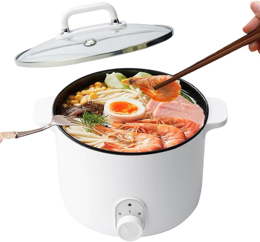 Buy Electric Hot Pot 1.5L NonStick Ramen Cooker - MyDeal Australia
