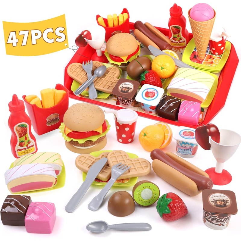 Buy Kids' Pretend Play Food Toys - Educational Kitchen Set with ...