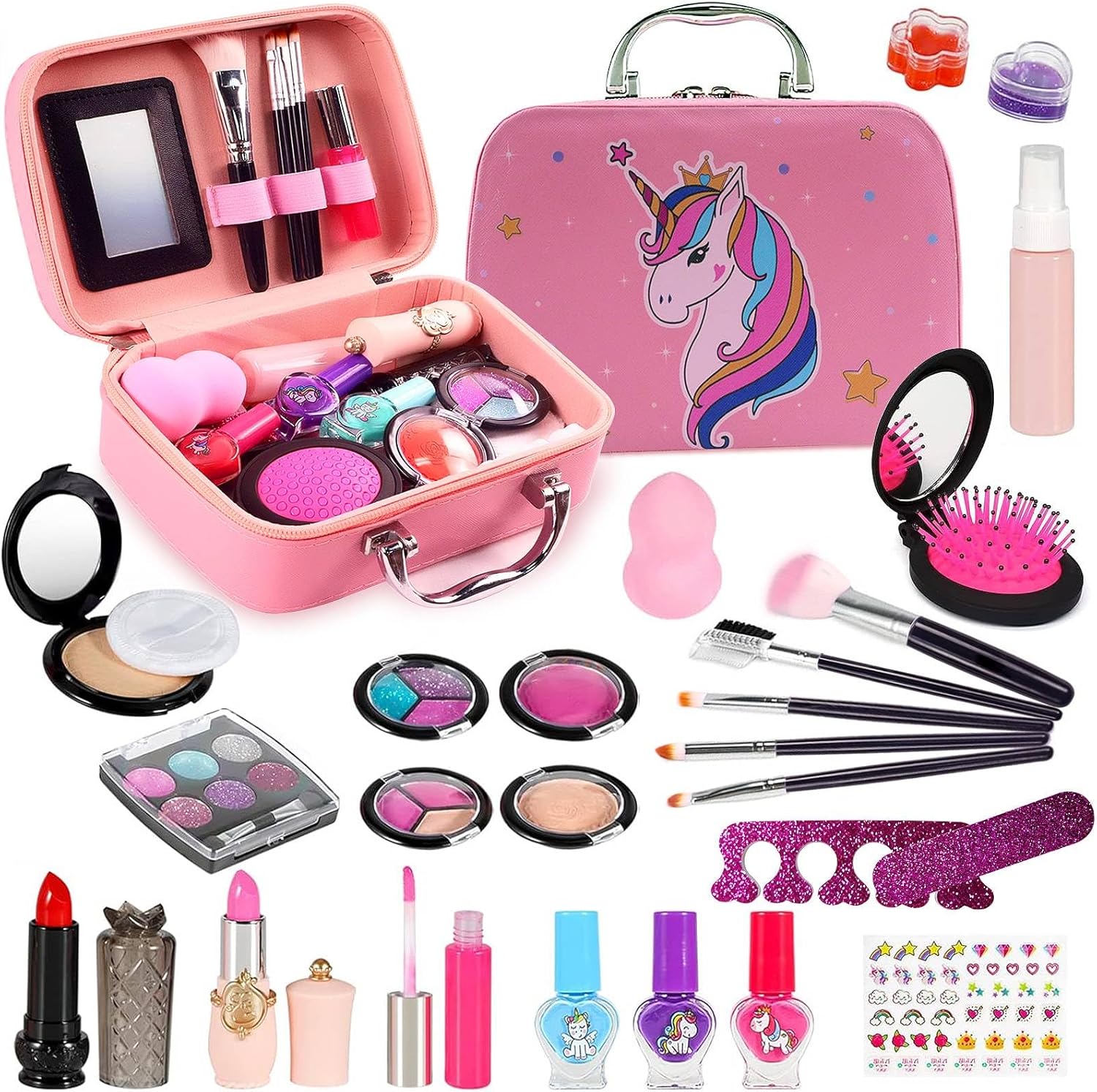 Buy Kids Washable Makeup Sets for Girls 5-13 Years - Real Makeup Kit ...