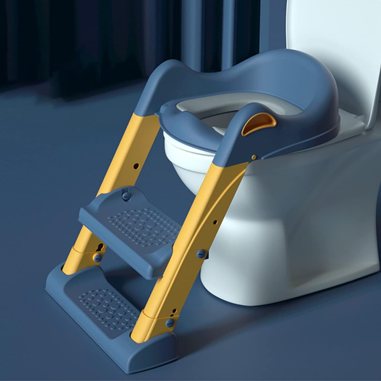 Buy Potty Training Seat Step Stool Ladder Kids Boys Girls (Yellow ...