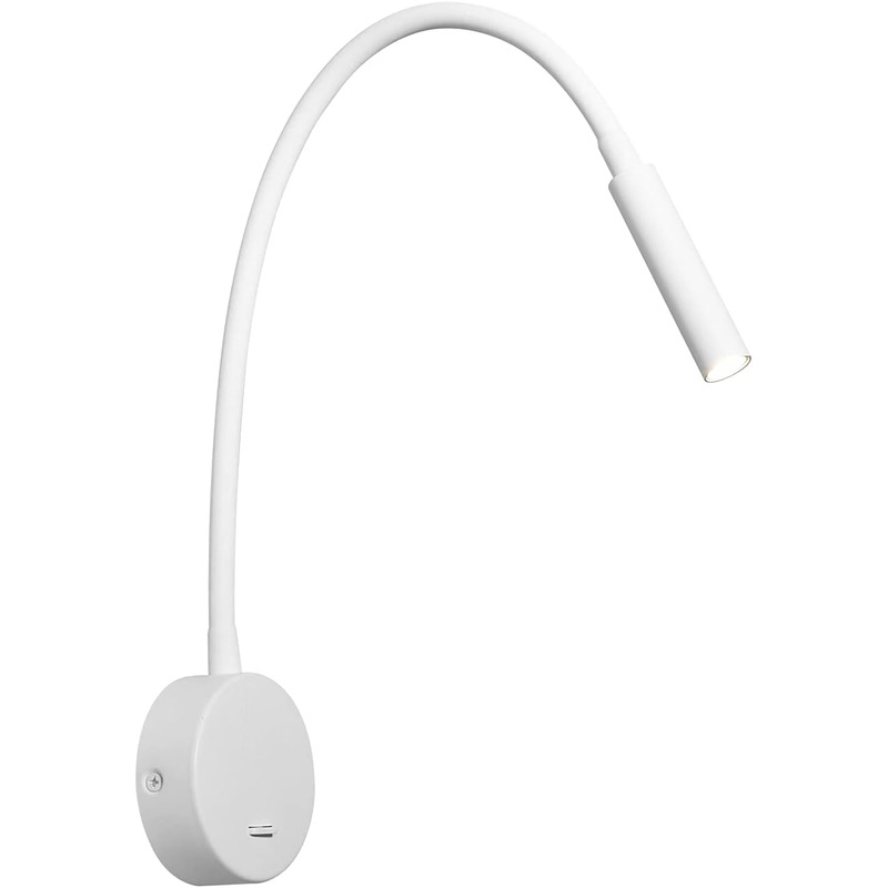 Buy Wall Reading Light 3W LED Warm White 3000K Bedside Gooseneck Switch ...