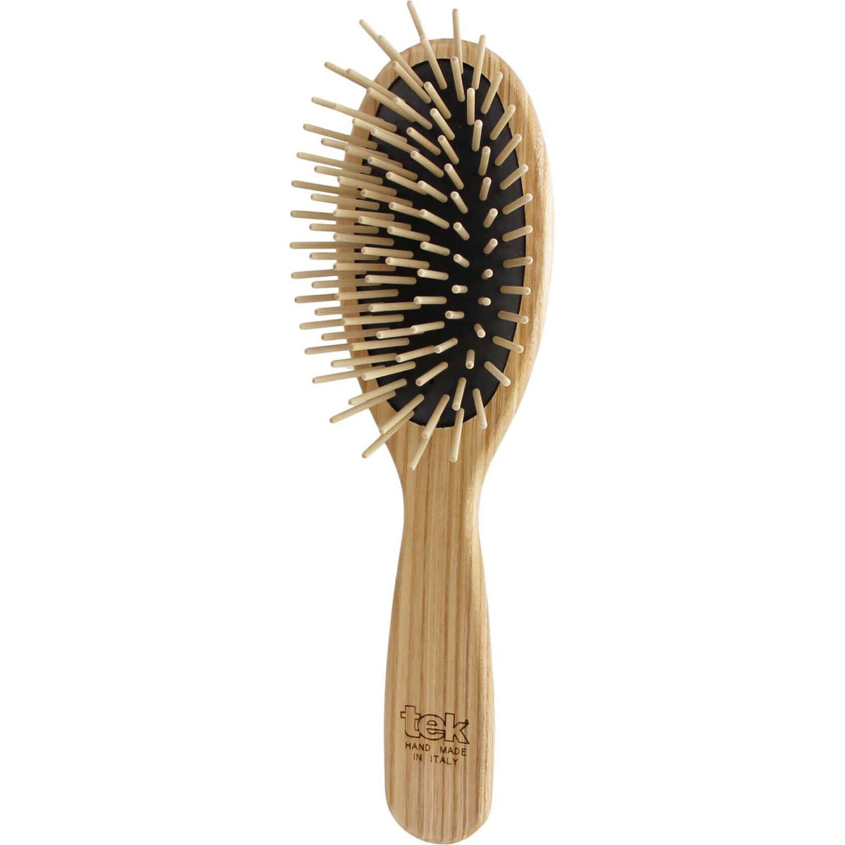 Buy Big Oval Ash Wood Brush with Long Pins - Natural - Tek - MyDeal ...