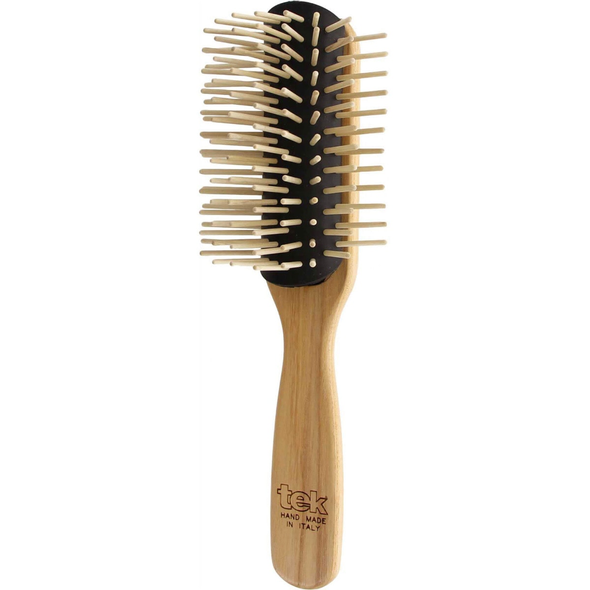 Buy Big Removable Half-Rounded Ash Wood Brush with Long Pins - Natural ...