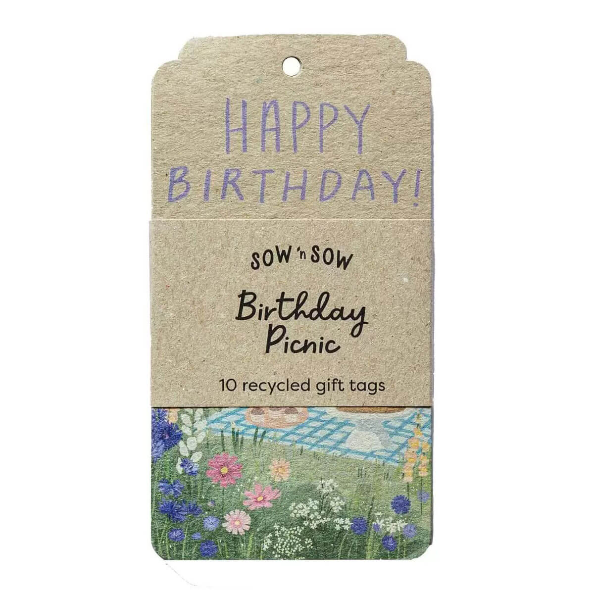 Buy Birthday Picnic Gift Tag - 10 pack - Sow 'n Sow - MyDeal Australia