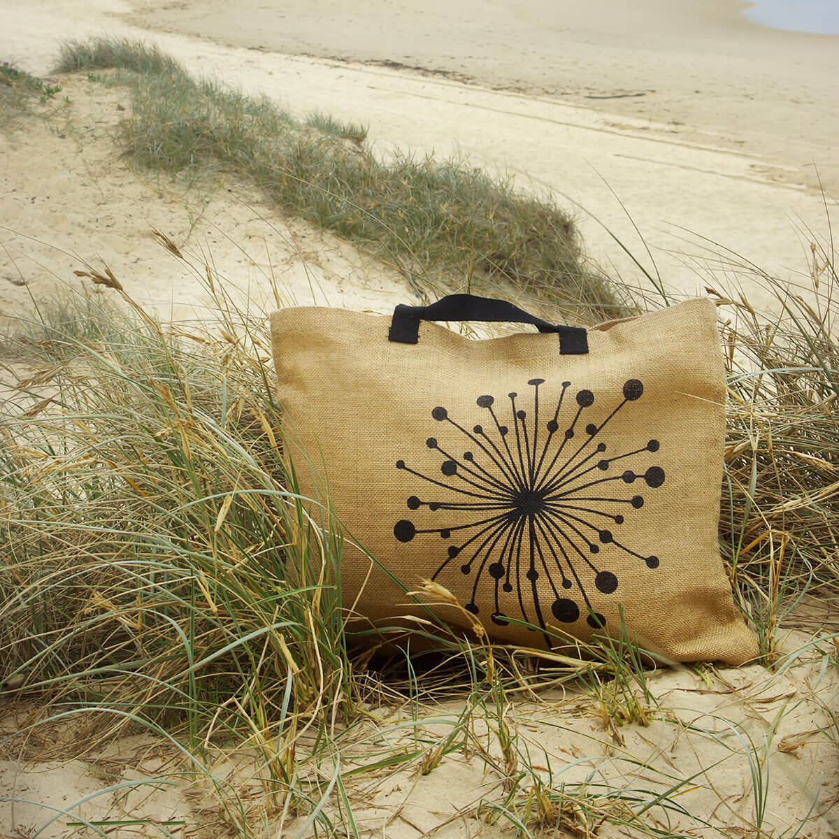 Buy Natural Tote Bag - Dandelion - Green Essentials - MyDeal Australia