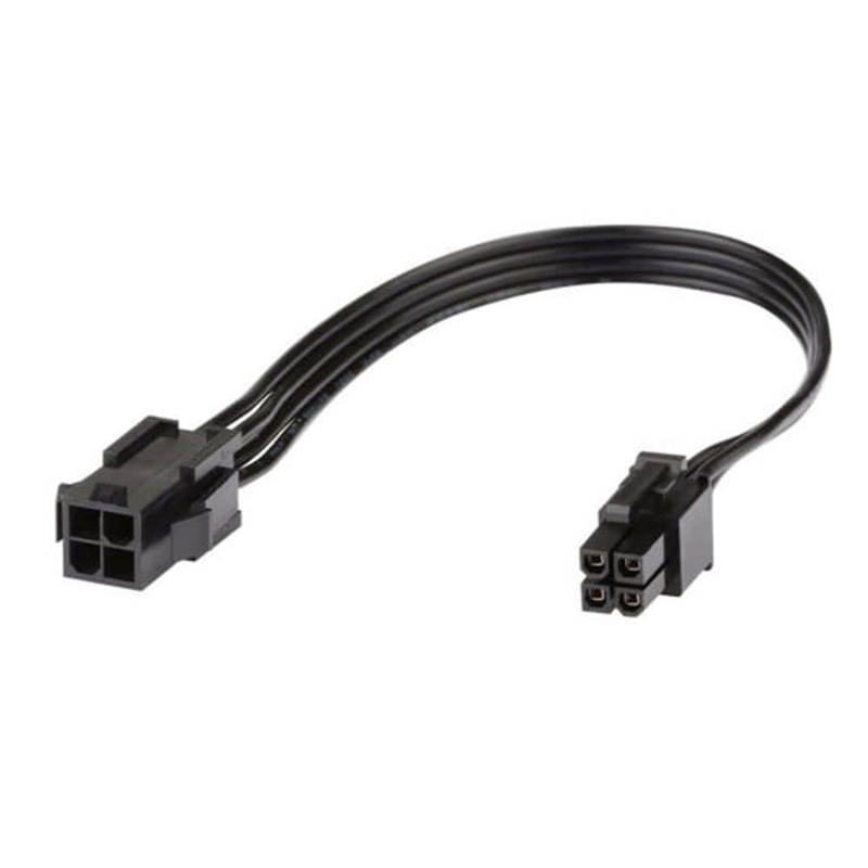 Buy 4 Pin CPU Male to Female Power Supply Extension Cable - MyDeal