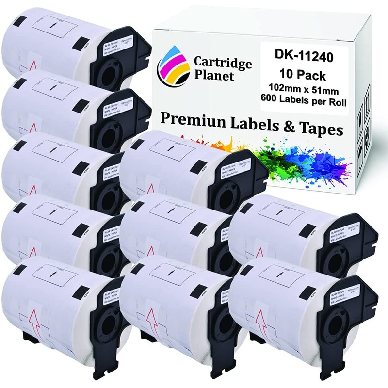 Buy 10 Pack Compatible Label Roll for Brother DK-11240 DK11240 102mm x ...