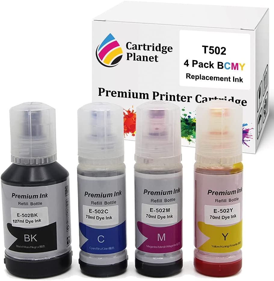 Buy 4 Pack (1BK,1C,1M,1Y) Compatible Ink for Epson T502 for Epson ...