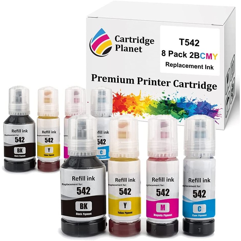 Buy 8 Pack (2BK,2C,2M,2Y) Compatible Ink for Epson T542 for Epson ...