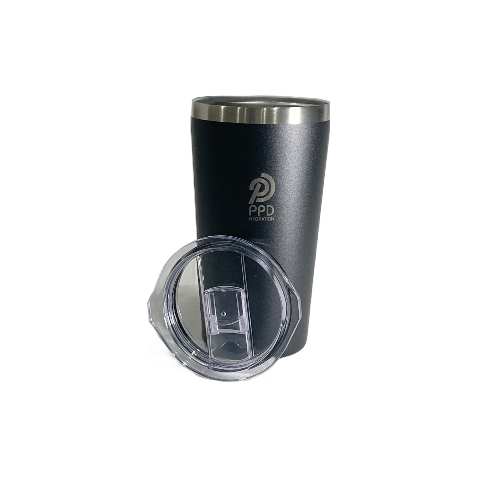 Buy PPD Hydration 295ml Double Insulated Black Travel Mug with Slide ...