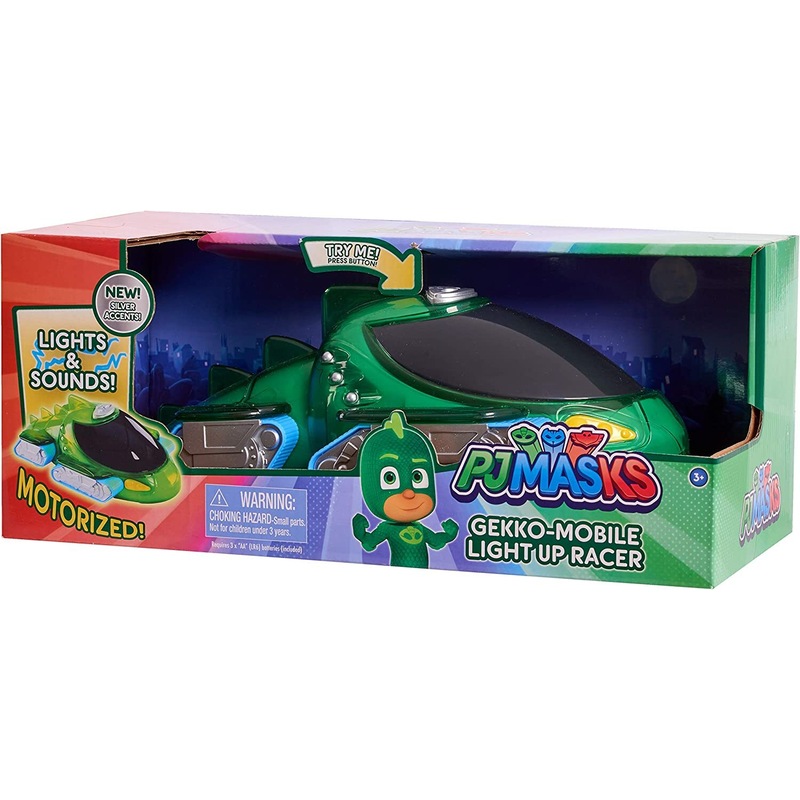 Buy PJ Masks Motorized Light Up Racers with Lights & Sound Gekko 3 ...