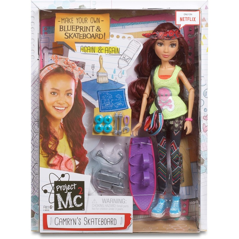Buy Project Mc2 Doll with Experiment- Camryn's Skateboard - MyDeal