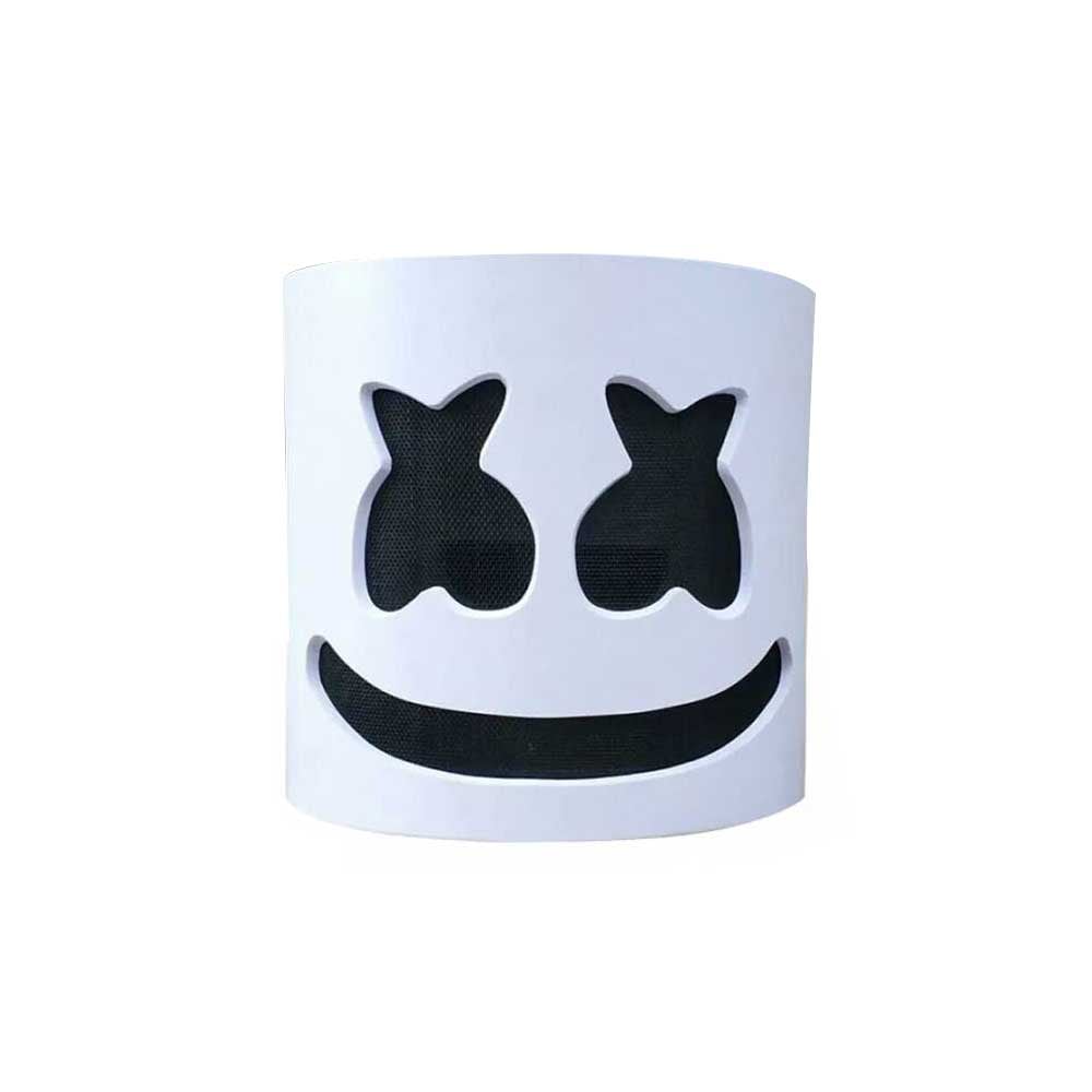 Buy Marsh Mello-DJ Face Mask Helmet Cosplay Marshmallow Bar Music Party ...