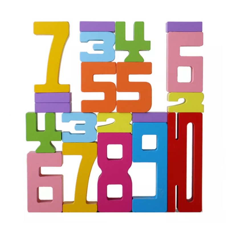 Buy Montessori-Inspired Wooden Number Blocks,Funny Number Count Blocks ...