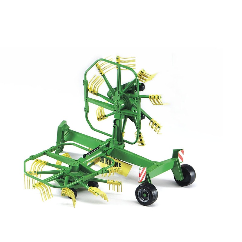 Buy Bruder Licensed 1:16 Scale Krone Dual Rotary Swath Windrower Green ...