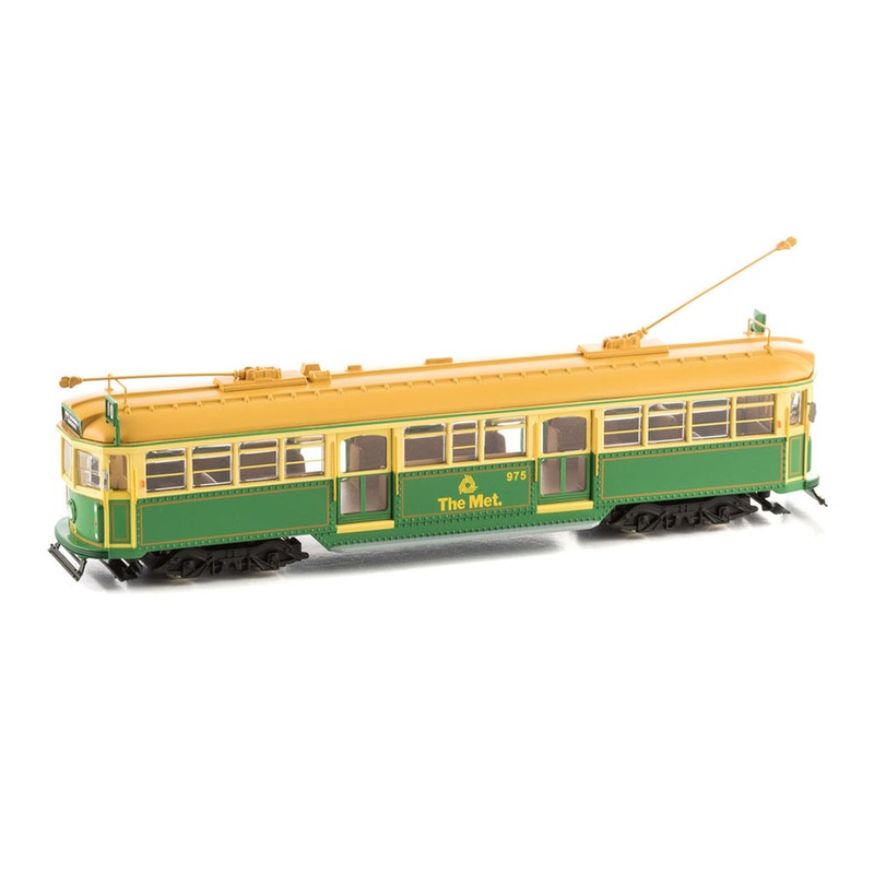 Buy Cooee Classics 1:76 Scale W6 Melbourne Tram No. 975 The Met Diecast ...