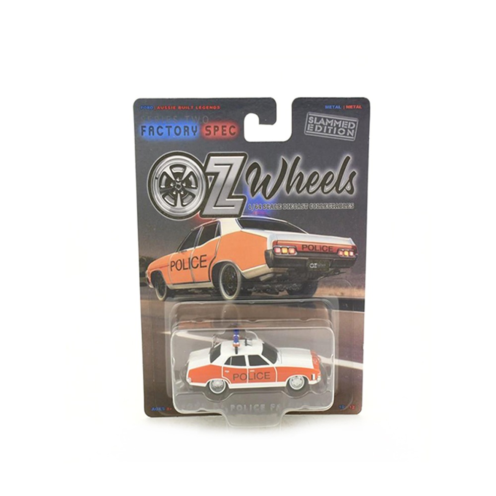 Buy DDA 1:64 Scale Oz Wheels Ford XA Police Falcon GT Factory Spec ...