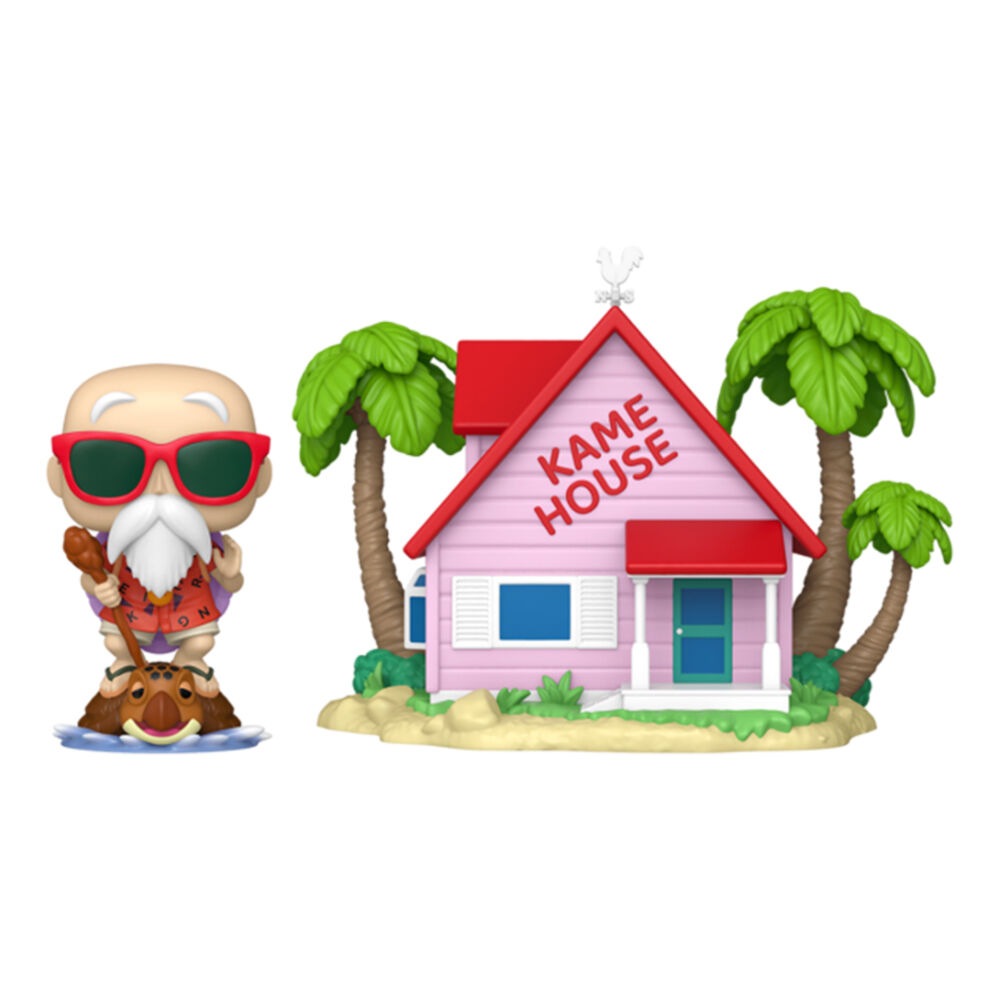 Buy Funko Dragon Ball Master Roshi With Kame House Pop! Town Vinyl ...