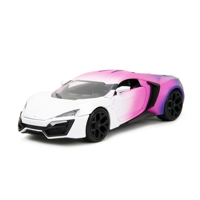 Buy Jada 1:24 Pink Slips Lykan Hypersport White Pink Purple Gradient ...