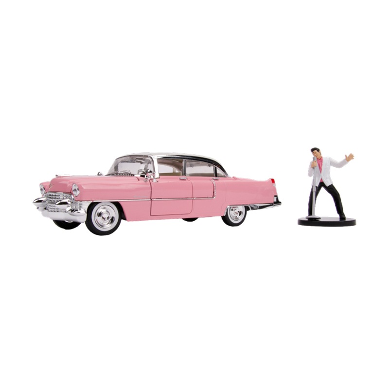 Buy Jada 1:24 Scale Hollywood Ride 1955 Cadillac Fleetwood With Elvis ...