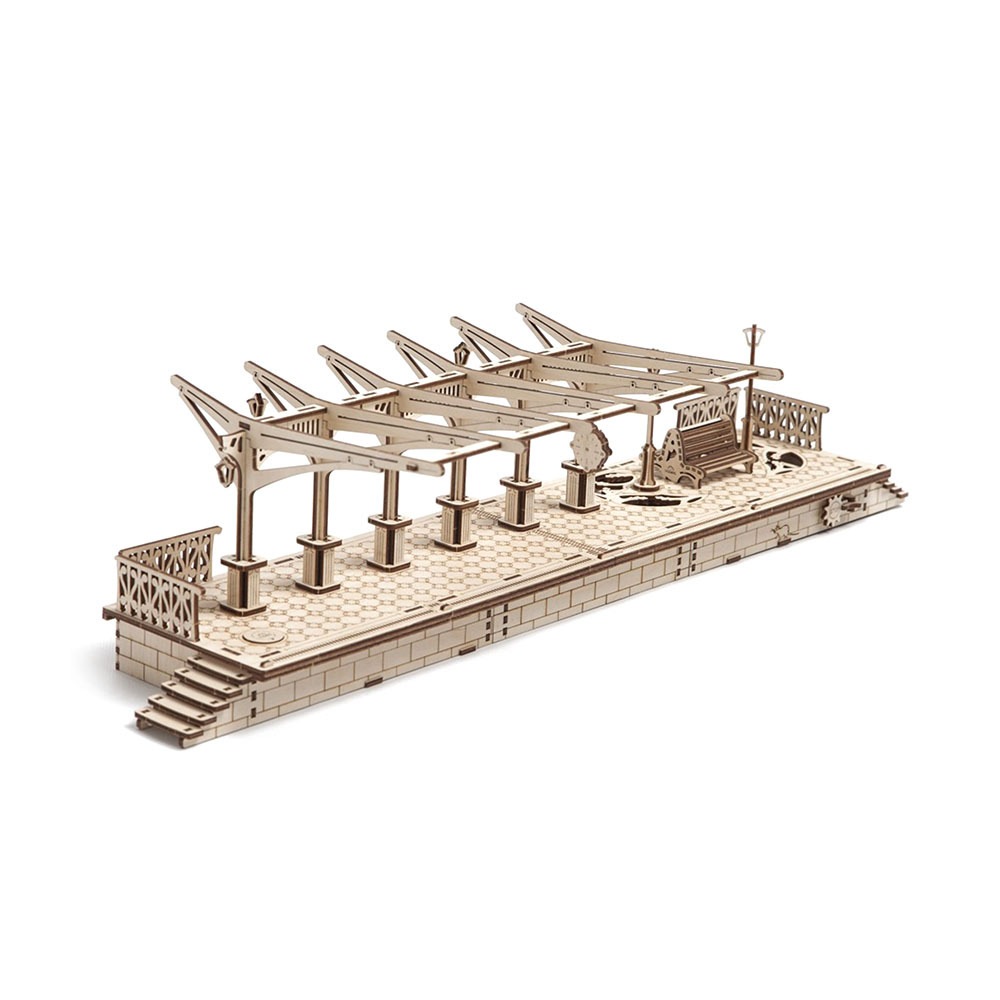 Buy Made in Ukraine UGears Plywood Railway Platform Collectible ...