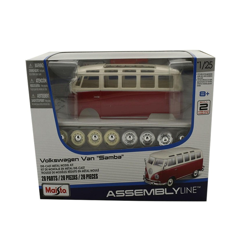 Buy Maisto 1:25 Scale Volkwagen Samba Van 1963 Assembly Line Model Toy ...