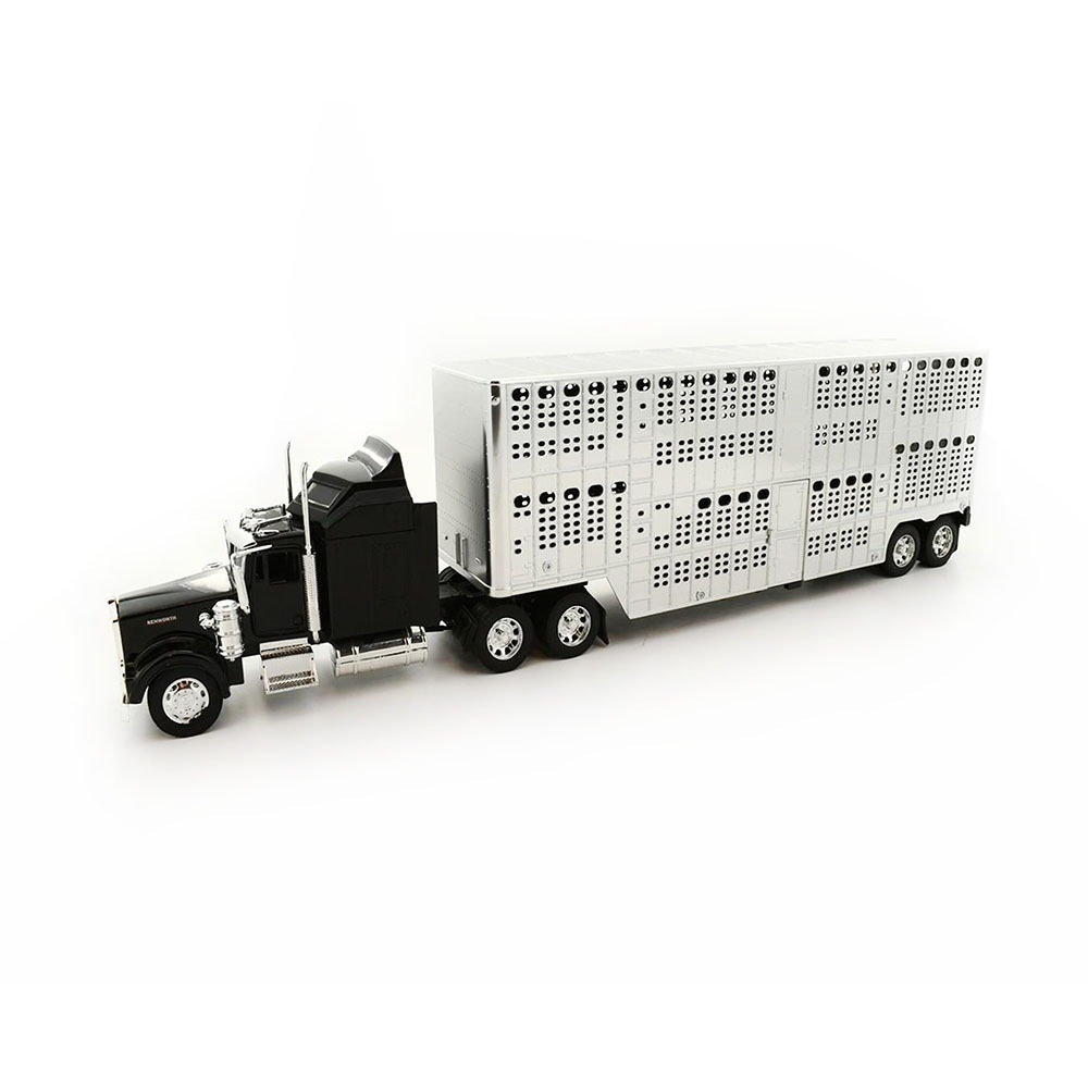 Buy NewRay Licensed 1:32 Scale Kenworth W900 Livestock Trailer 1979 ...