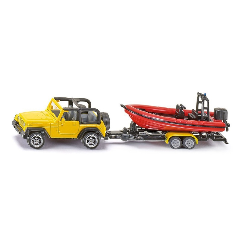 Buy Siku Jeep Wrangler With Trailer & Motor Boat Diecast Toy Model - MyDeal