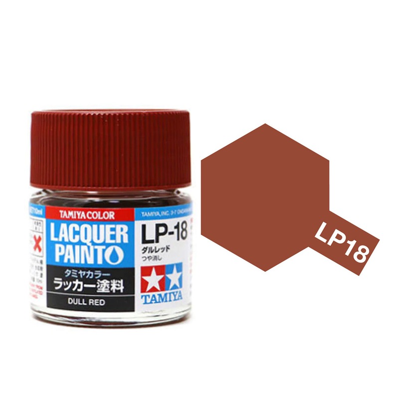 Buy Tamiya 10ML LP-18 Dull Red Lacquer Paint - MyDeal