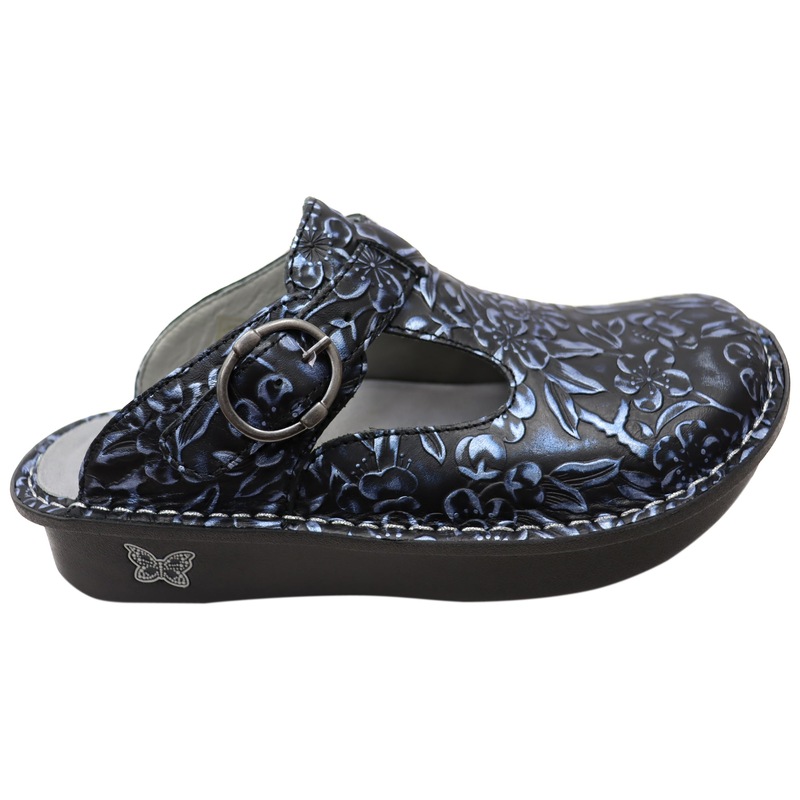 Buy Alegria Classic Womens Leather Comfort Open Back Shoes - MyDeal