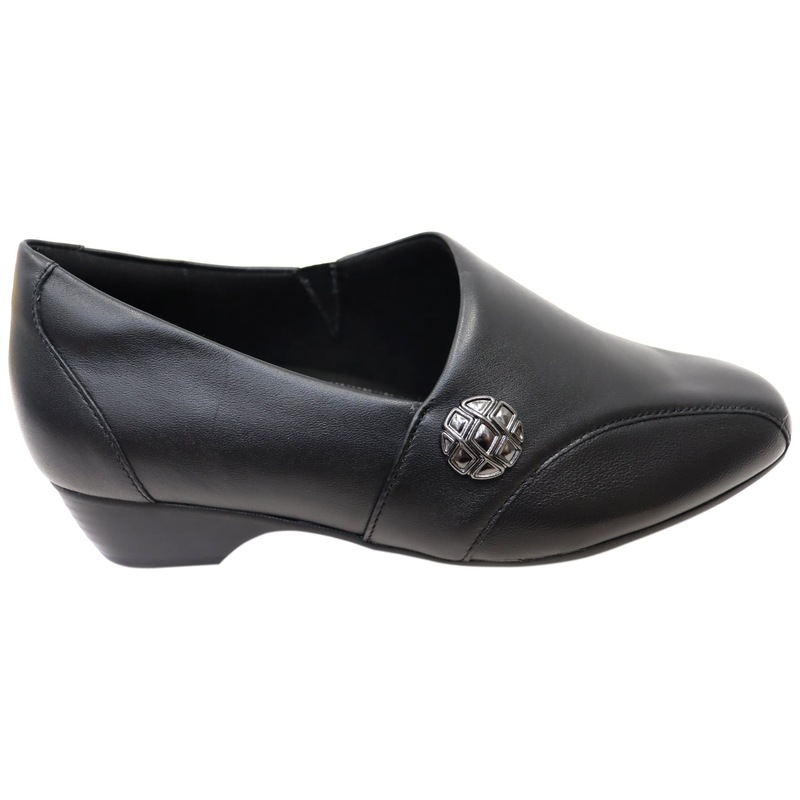 Buy Homyped Thandi Stretch Womens Comfortable Leather Low Heel Shoes ...