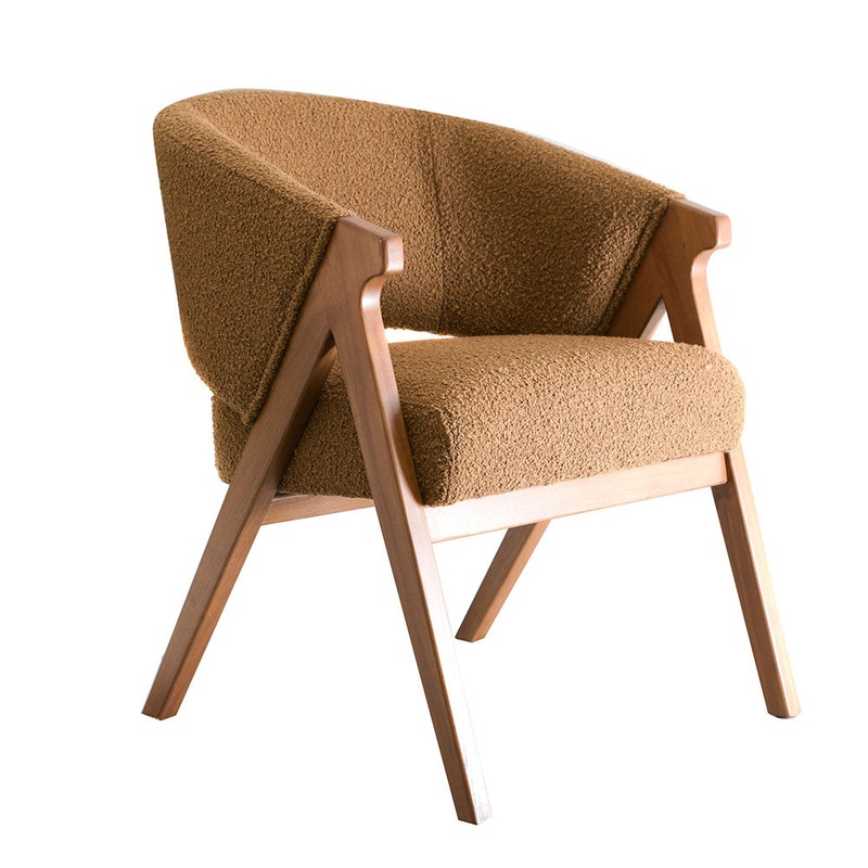 Buy CHAIR Rust Boucle 65.5x70x82.5cm - MyDeal
