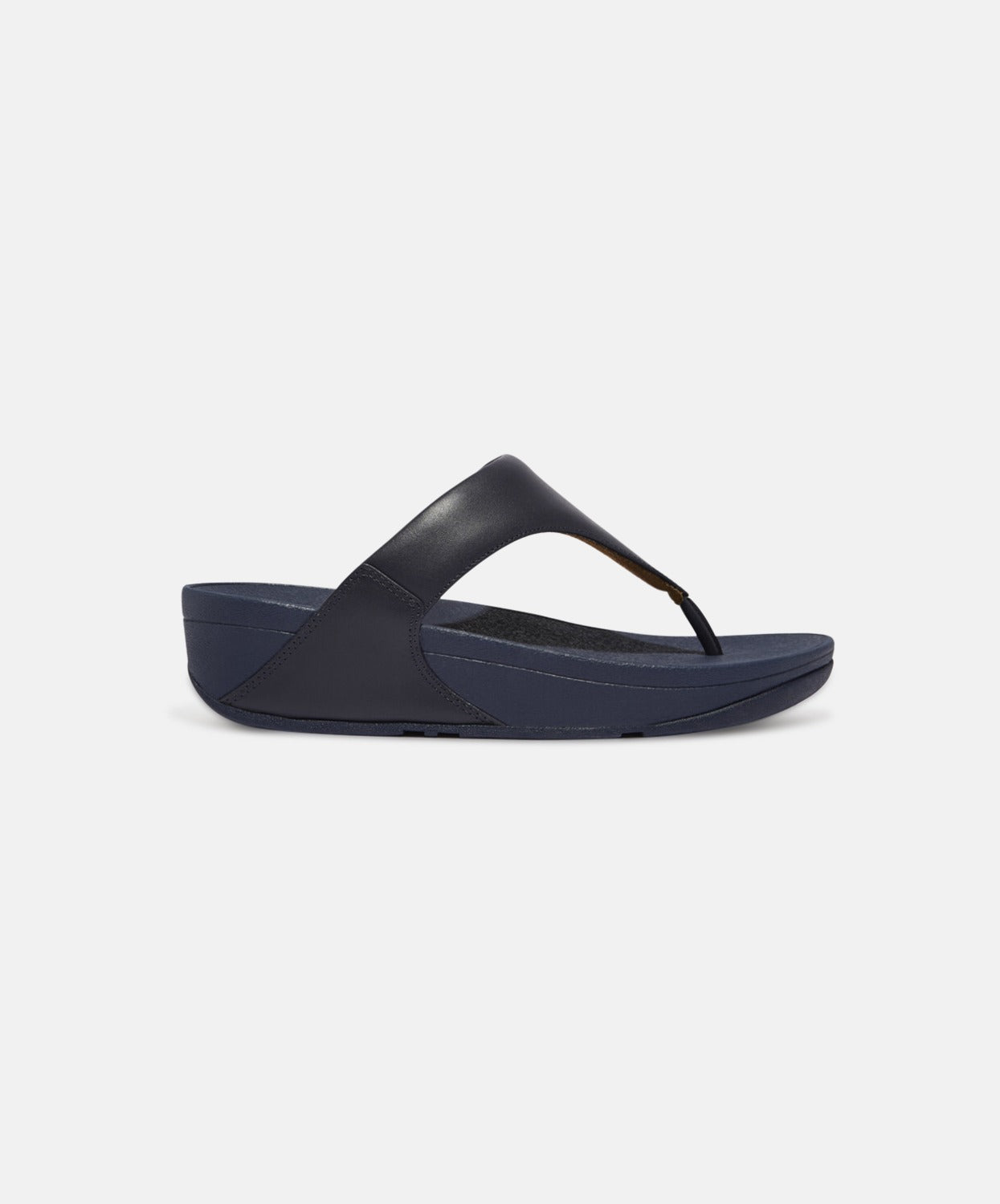 Buy FitFlop Lulu Leather Toe Post Sandals Blue - MyDeal Australia