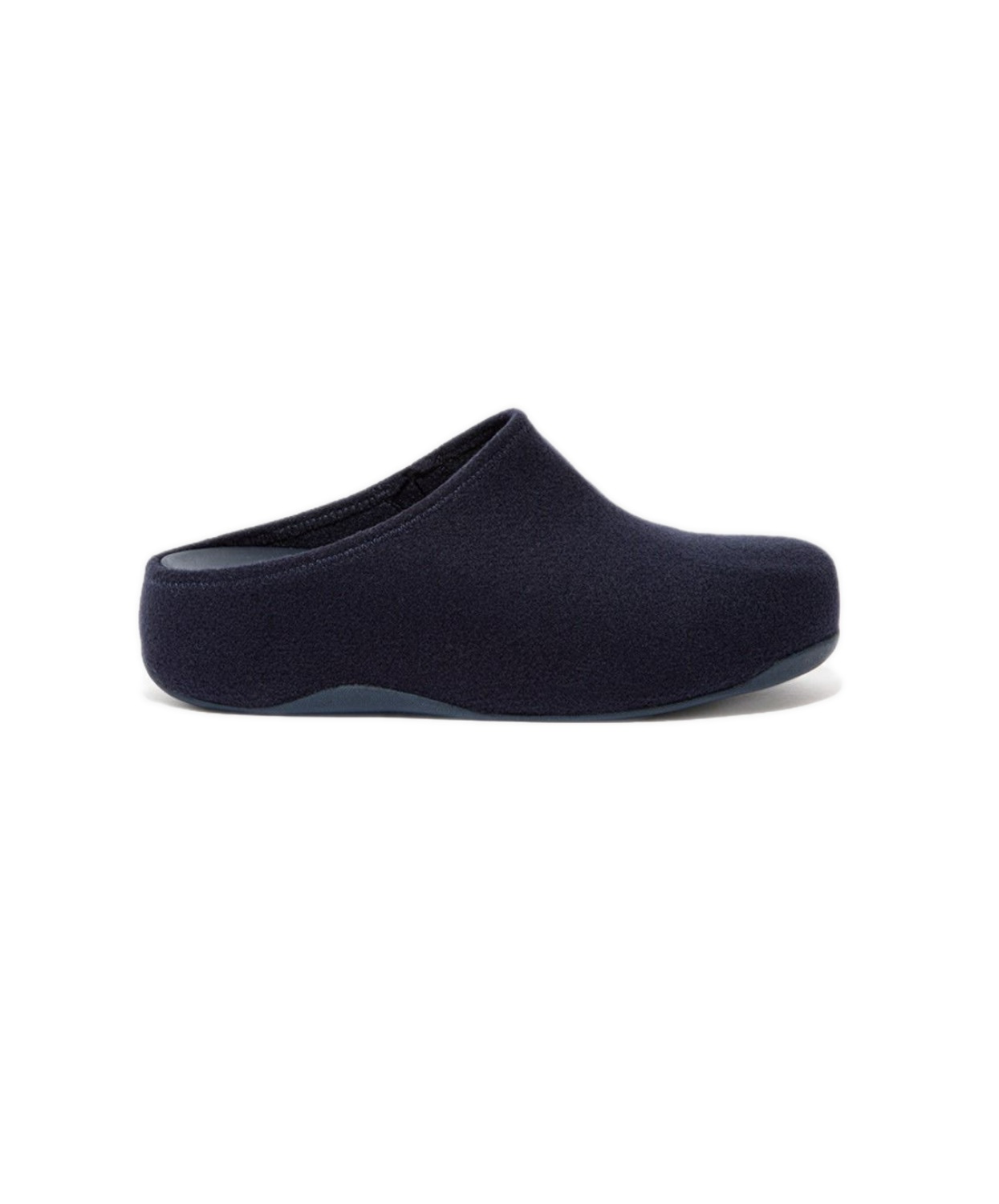 Buy FitFlop Shuv Felt Clogs Navy - MyDeal Australia