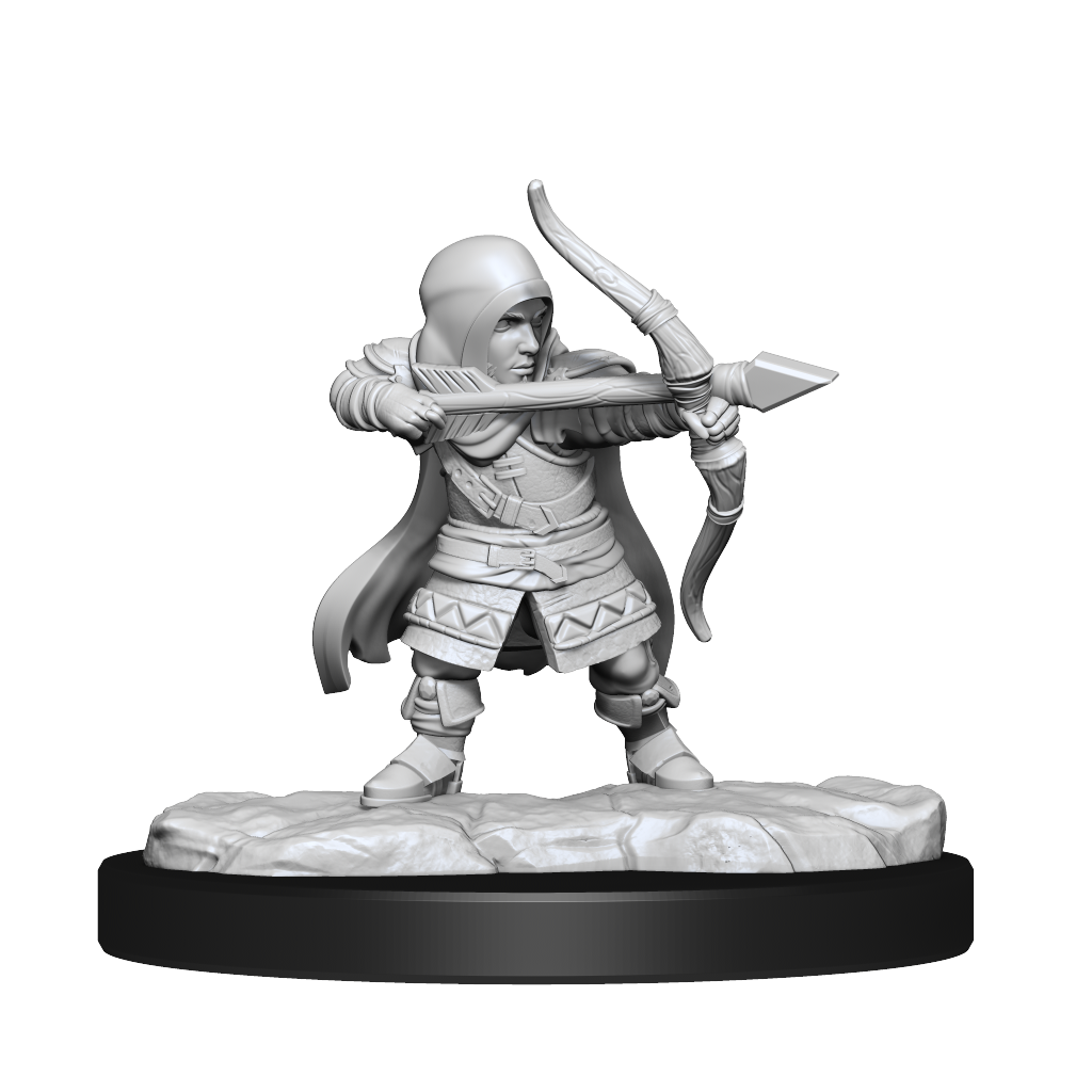 Buy Critical Role Unpainted Miniatures Lotusden Halfling Ranger Male ...