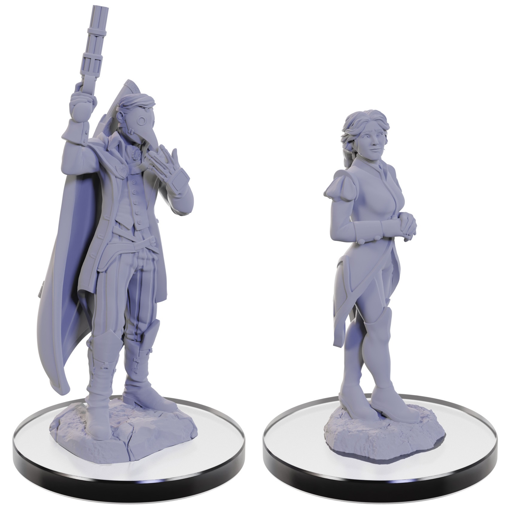 Buy Critical Role Unpainted Miniatures Percival & Cassandra de Rolo ...