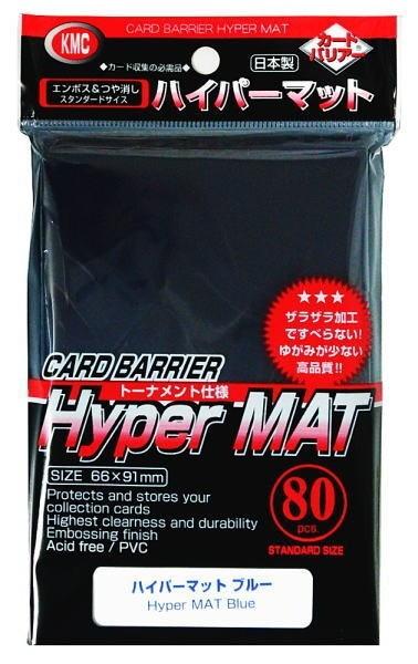 Buy KMC - Hyper Mat Standard Sleeves (80) - Blue - MyDeal Australia
