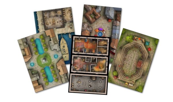 Buy Kobold Press: Tales of the Valiant: Game Master's Guide Map Folio ...